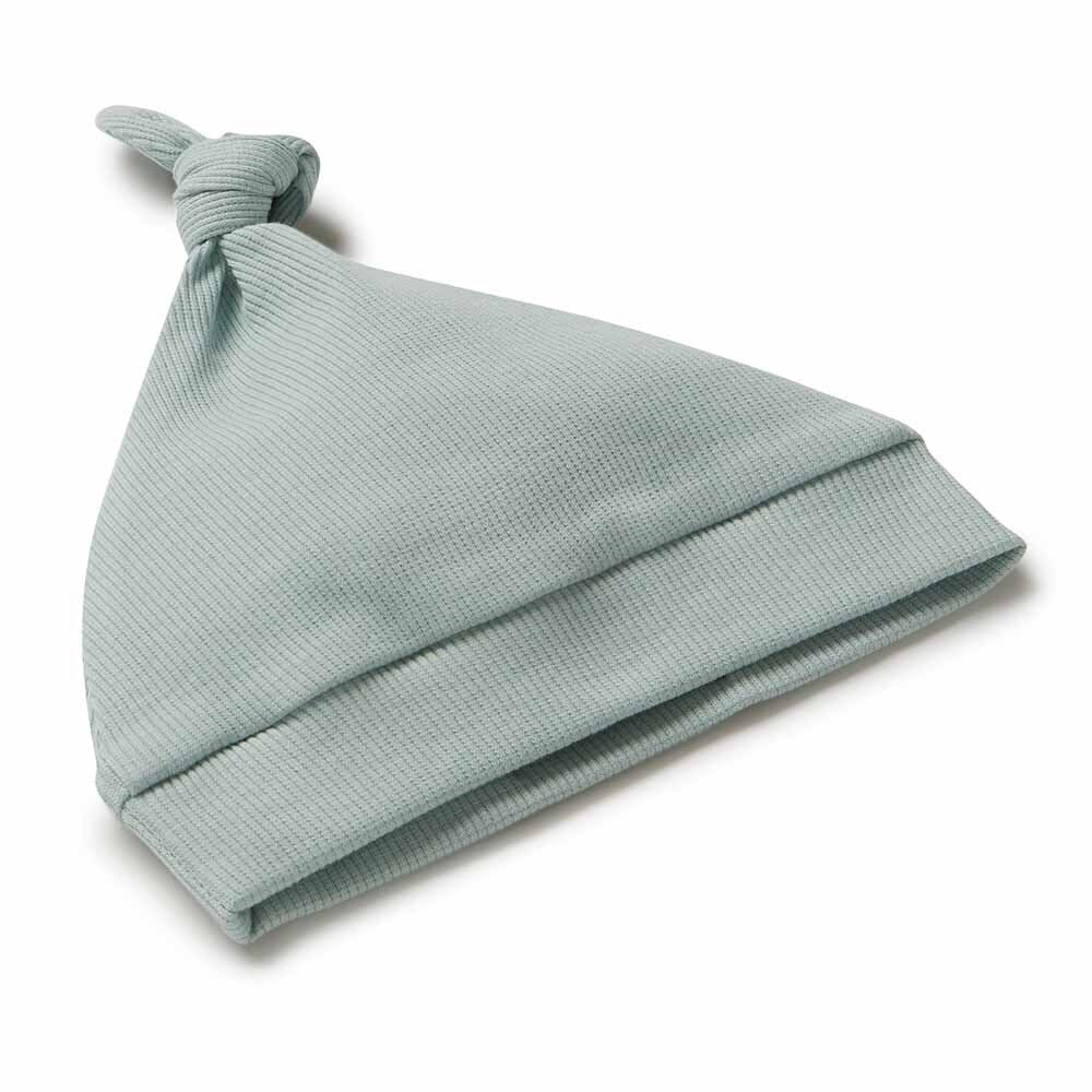 Sage Ribbed Beanie - BabyBoo Prints